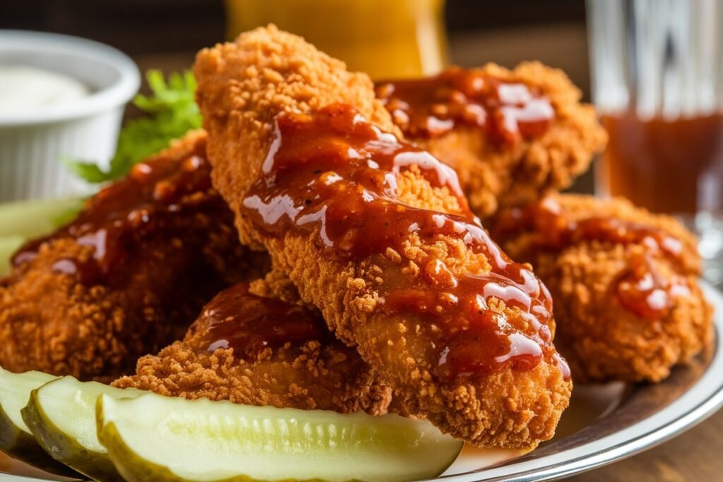 Nashville Hot Chicken Tenders – Spicy, Crunchy & Buttery