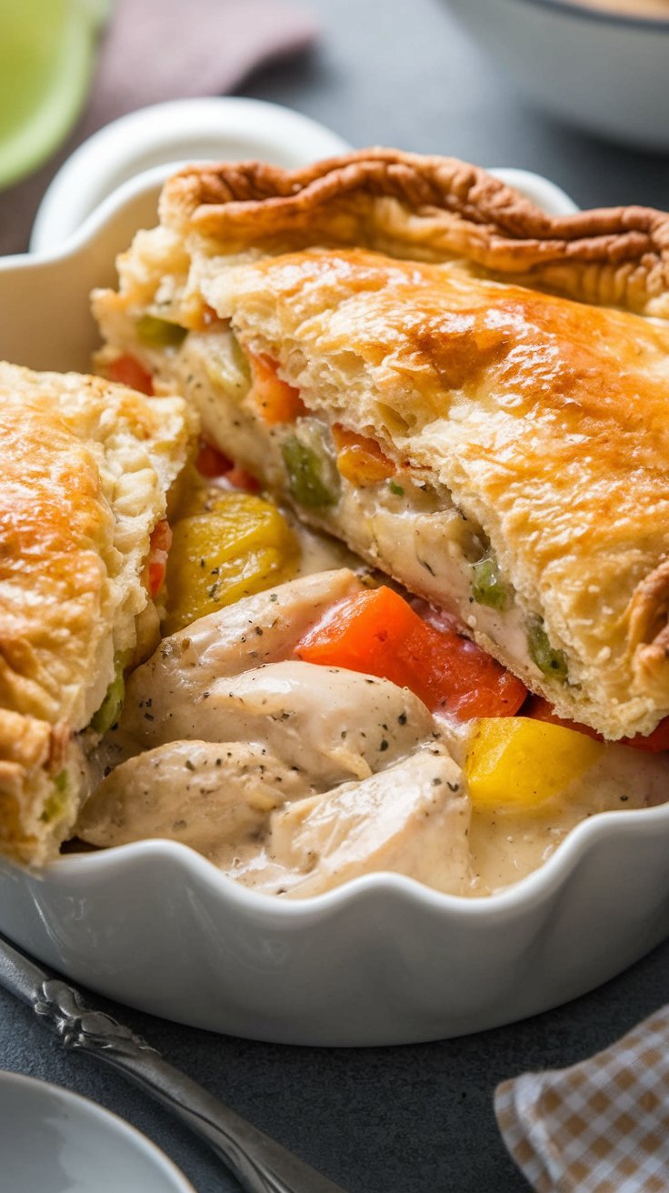 Classic Chicken Pot Pie with Flaky Butter Crust