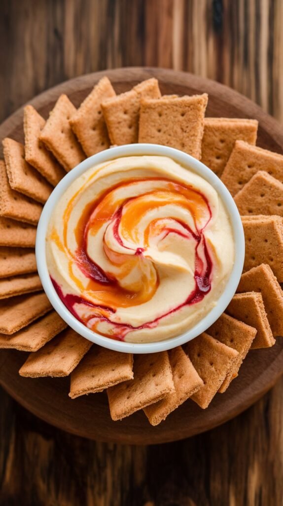 Cheesecake Dip with Graham Dippers