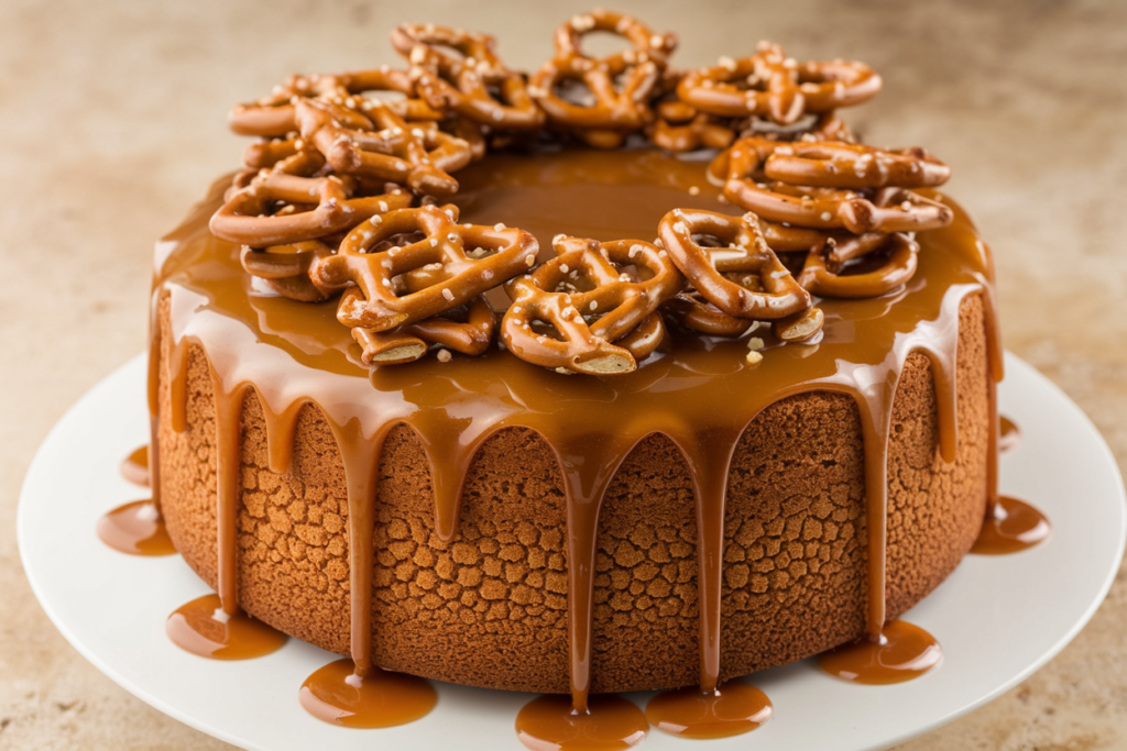 Salted Caramel Pretzel Cake You Have To Try