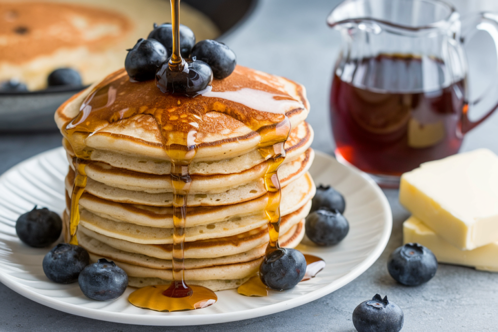 Keto Almond Flour Pancakes with Sugar-Free Syrup: The Fluffy Stack That ...